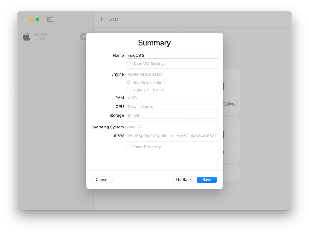 How to Setup macOS in a VM on macOS with UTM - Daniel's Journal