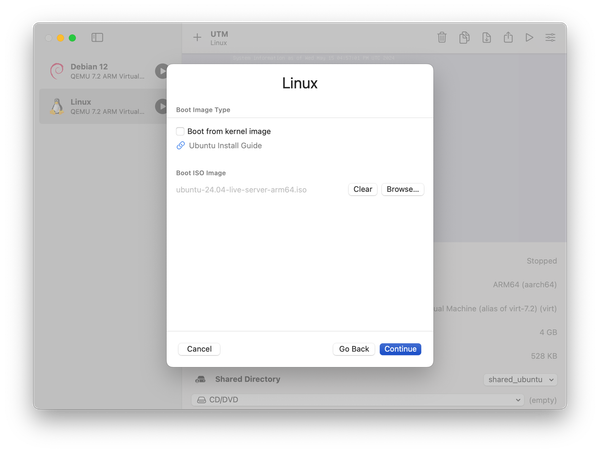 How to install Ubuntu using UTM on macOS - Daniel's Journal